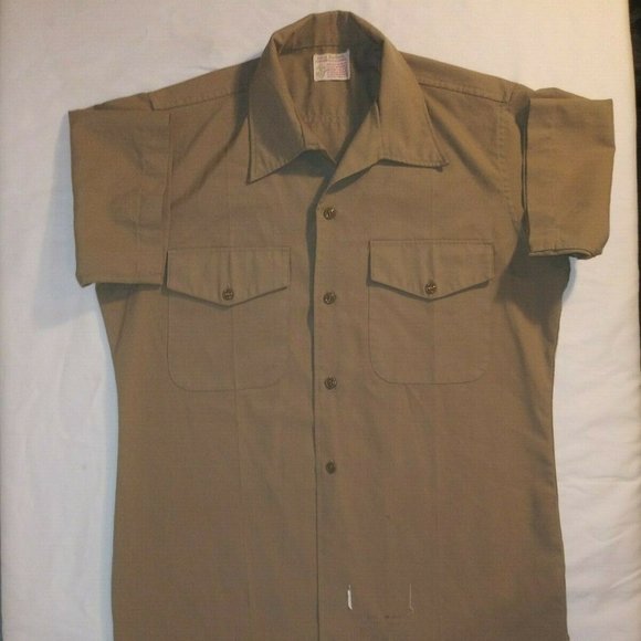Shirts | Sz155 Usmc Marine Corps Service Uniform Charlie Short Sleeve ...